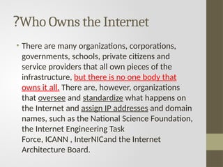 chapter1_introduction to internet presentation | PPTX