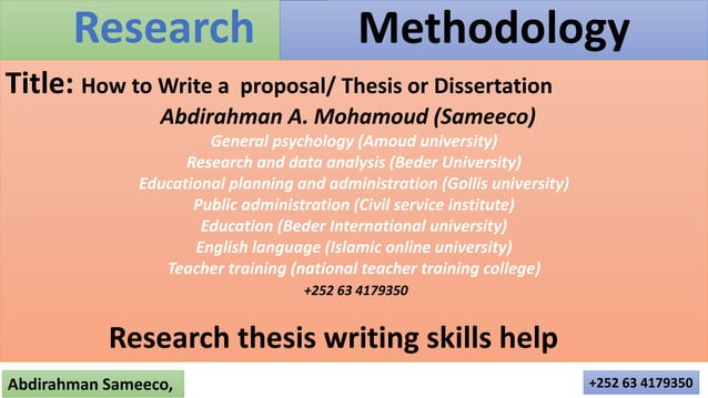 THESIS WRITING CHAPTER ONE: INTRODUCTION | PDF | Educational Assessment ...