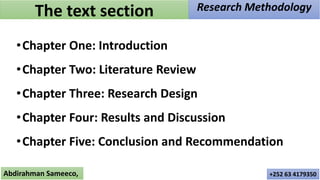 THESIS WRITING CHAPTER ONE: INTRODUCTION | PDF