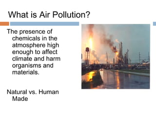 Chapter 1 introduction of air pollutio nlatest | PPT