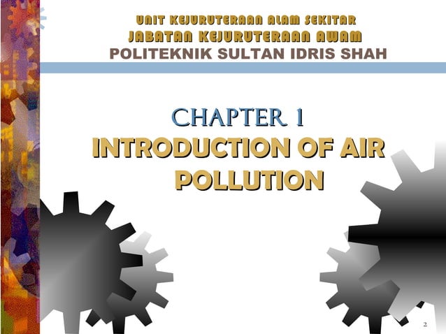 Chapter 1 introduction of air pollutio nlatest | PPT