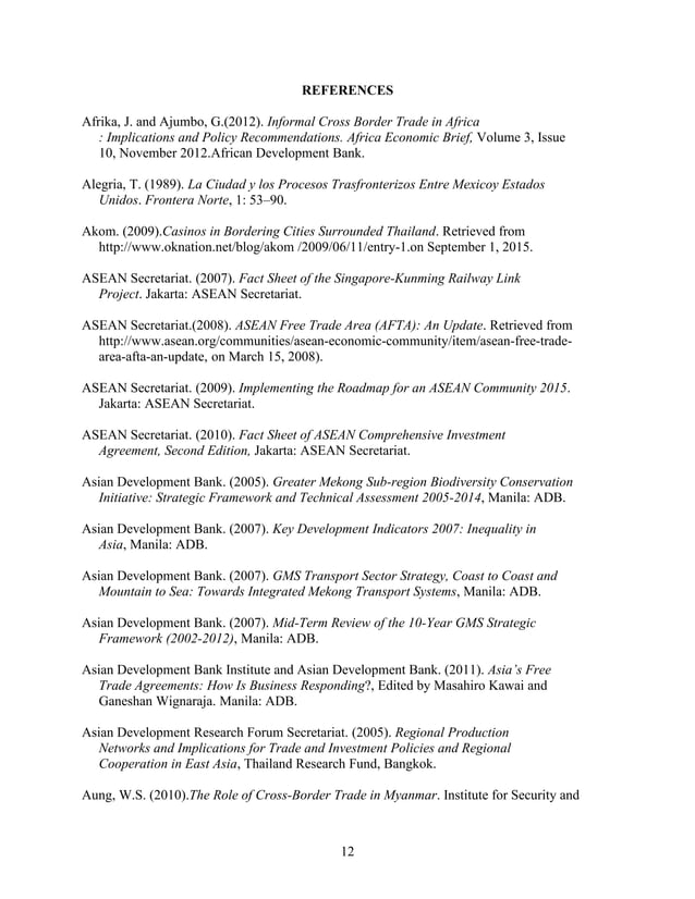 Chapter 1: Introduction of Dissertation Titled Border Economic Zones ...