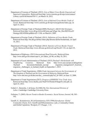 Chapter 1: Introduction of Dissertation Titled Border Economic Zones and Development Dynamics in ...