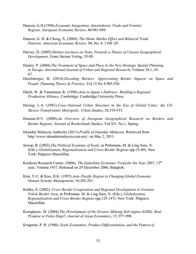 Chapter 1: Introduction of Dissertation Titled Border Economic Zones ...