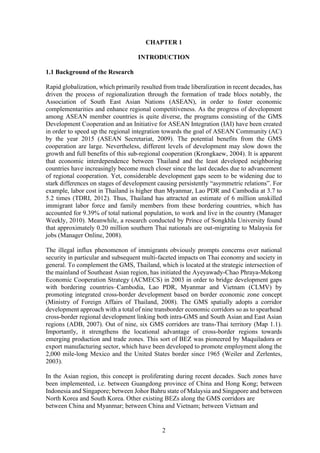 Chapter 1: Introduction of Dissertation Titled Border Economic Zones and Development Dynamics in ...