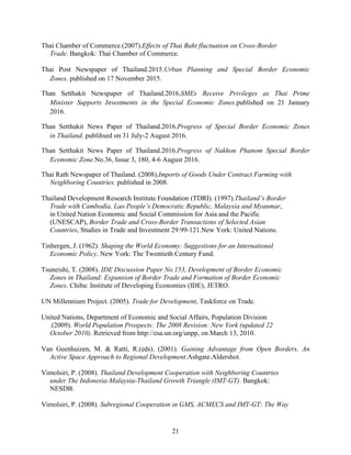 Chapter 1: Introduction of Dissertation Titled Border Economic Zones and Development Dynamics in ...