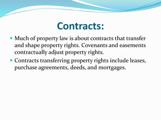 Chapter 1 introduction of law of property | PPTX