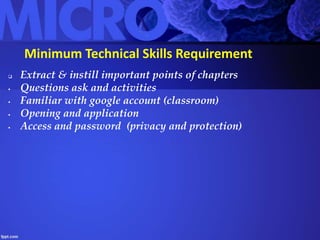 Chapter 1 introduction (online course).pptx | Biological Sciences | Science