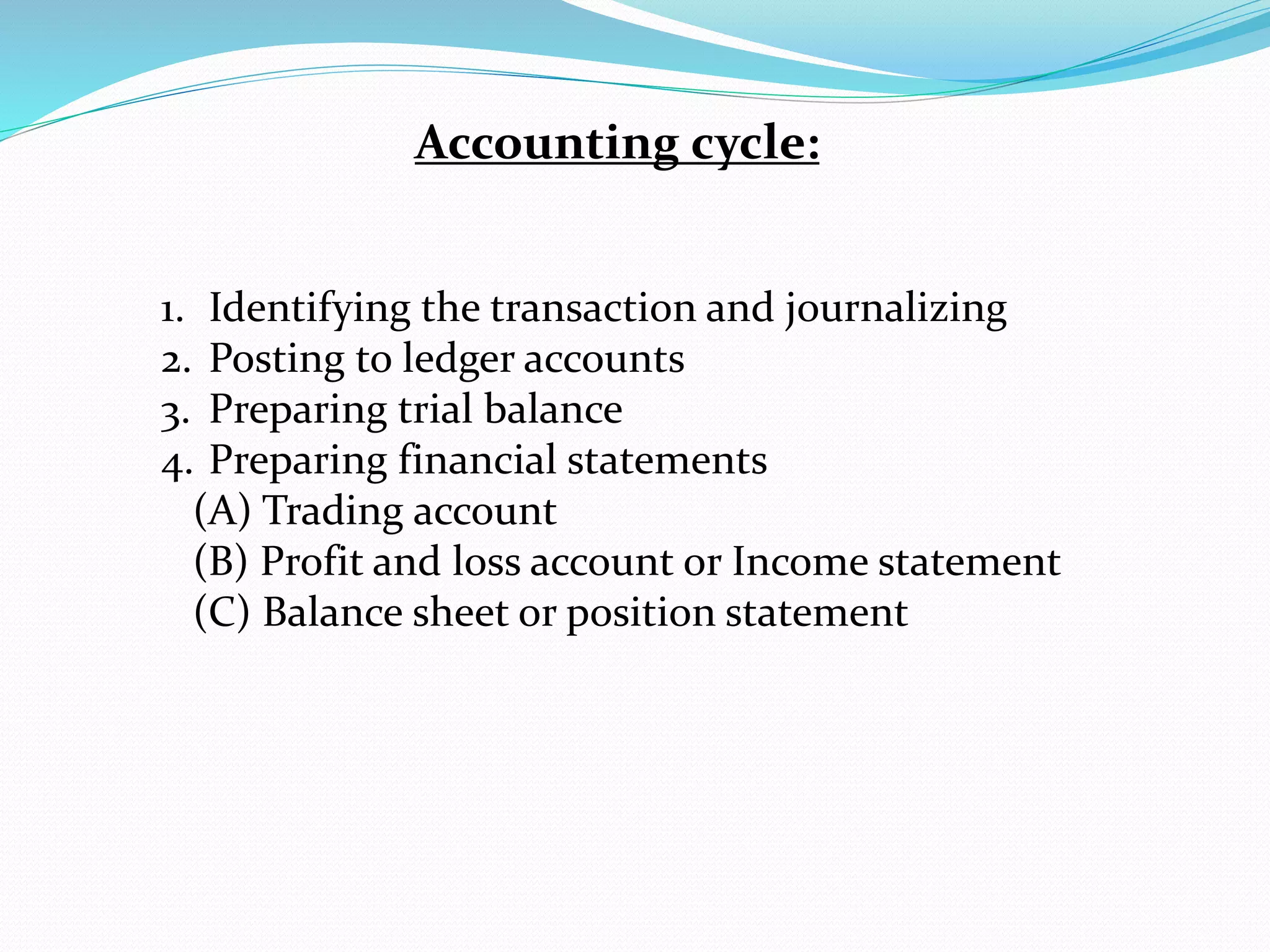 Introduction to accounting (Part 1) | PPTX