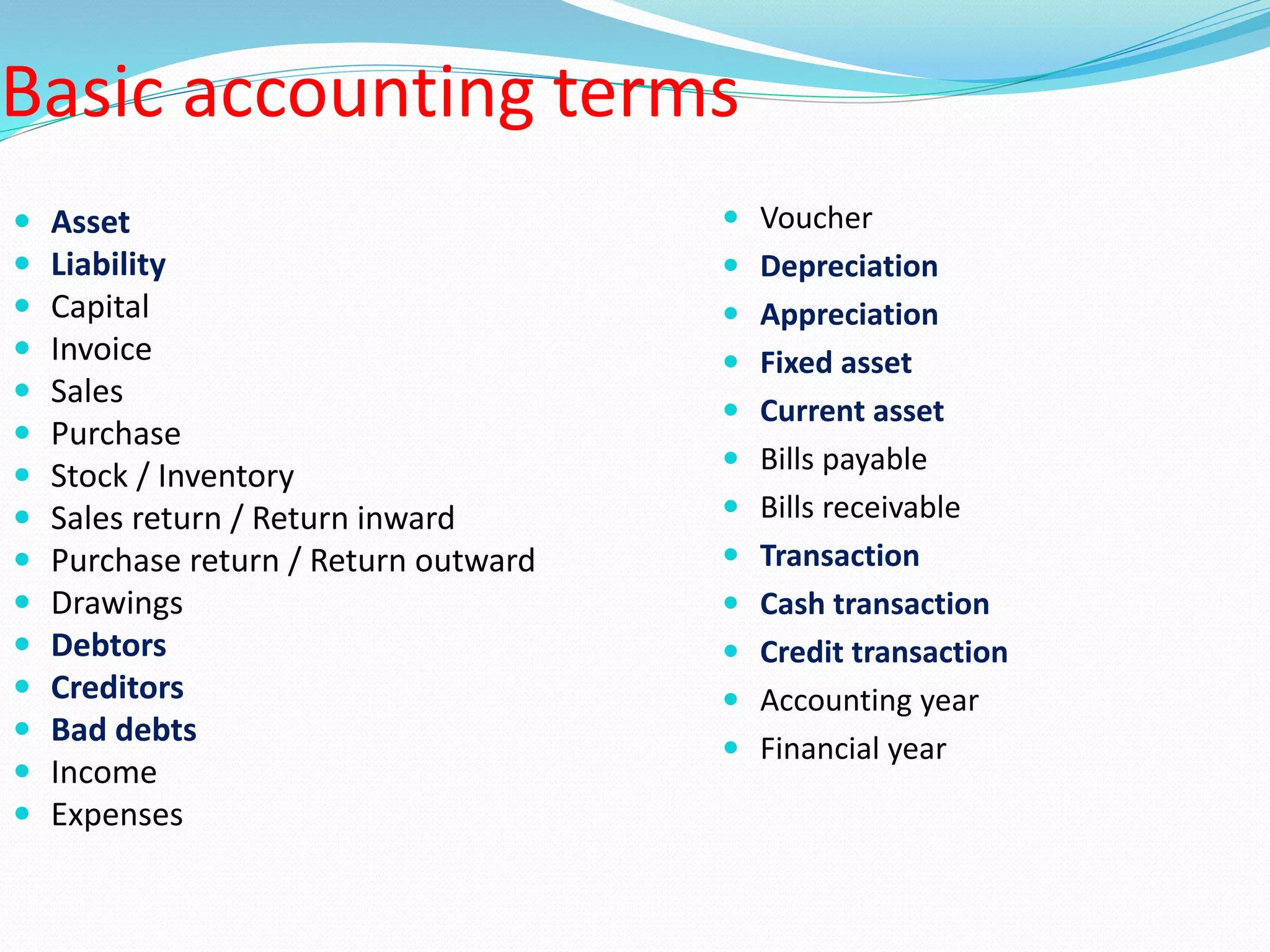 Introduction to accounting (Part 1) | PPTX