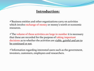 Introduction to accounting (Part 1) | PPTX