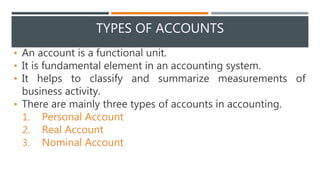 Chapter 1 Introduction to Accounting and Accounting Systems Part - I | PPTX