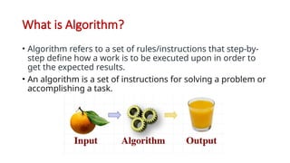 Chapter #1 (Introduction To Algorithms).pptx | Programming Languages ...