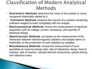 Chapter 1 introduction to analytical chemistry | PPT