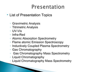 Chapter 1 introduction to analytical chemistry | PPT