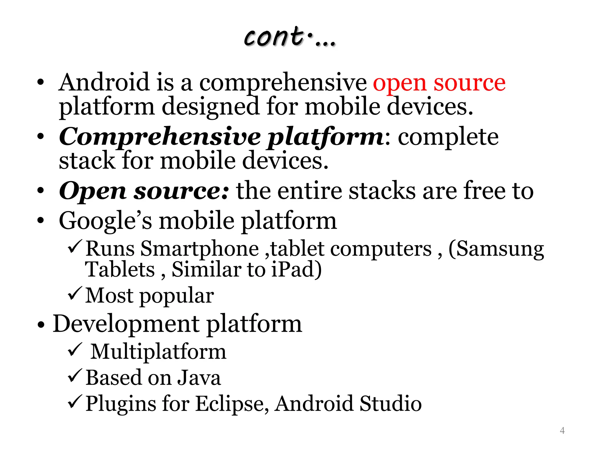 Chapter 1 Introduction To Androidppt Pl Ppt