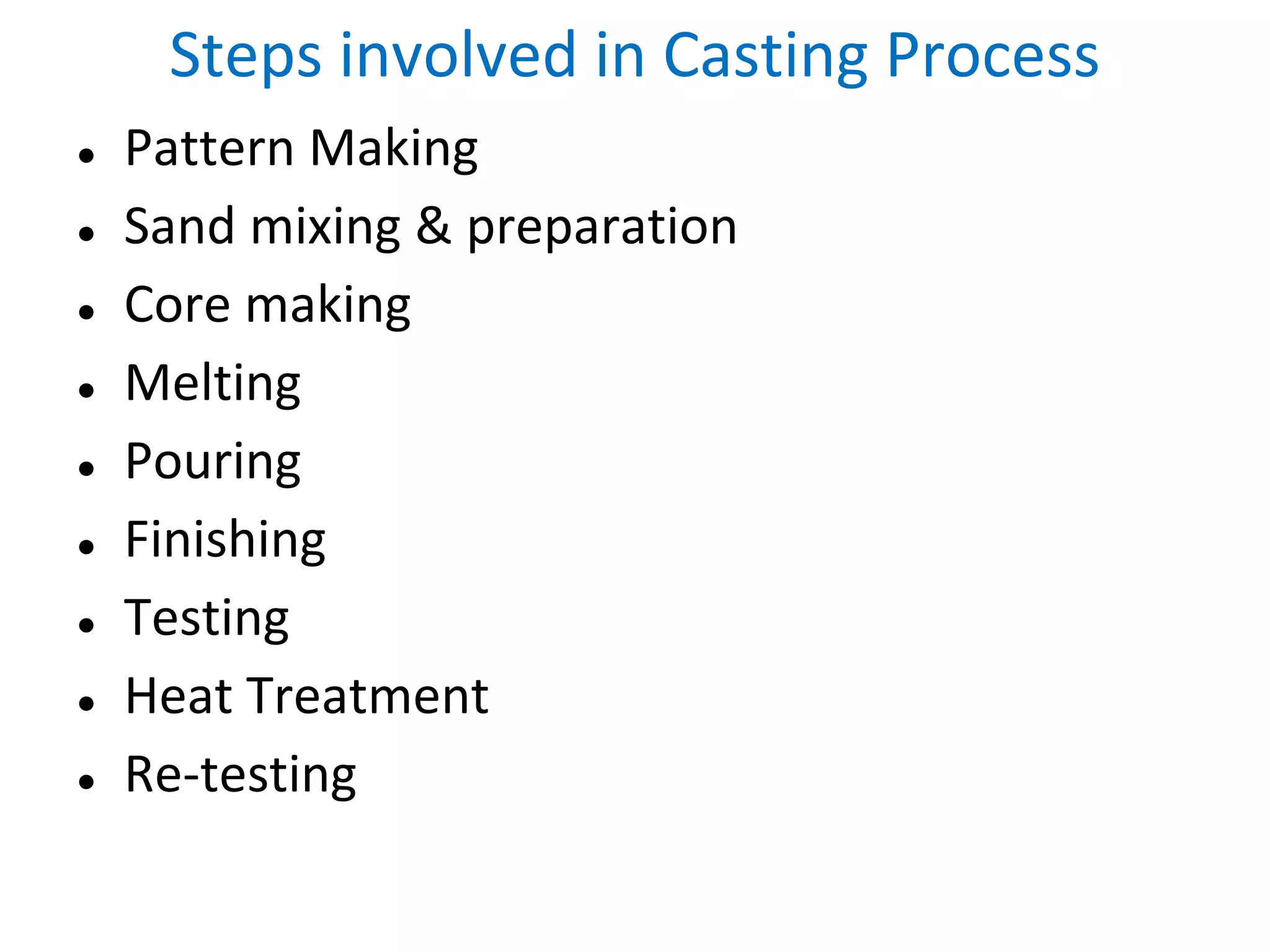 Chapter 1 introduction to casting process | PPTX | Manufacturing ...