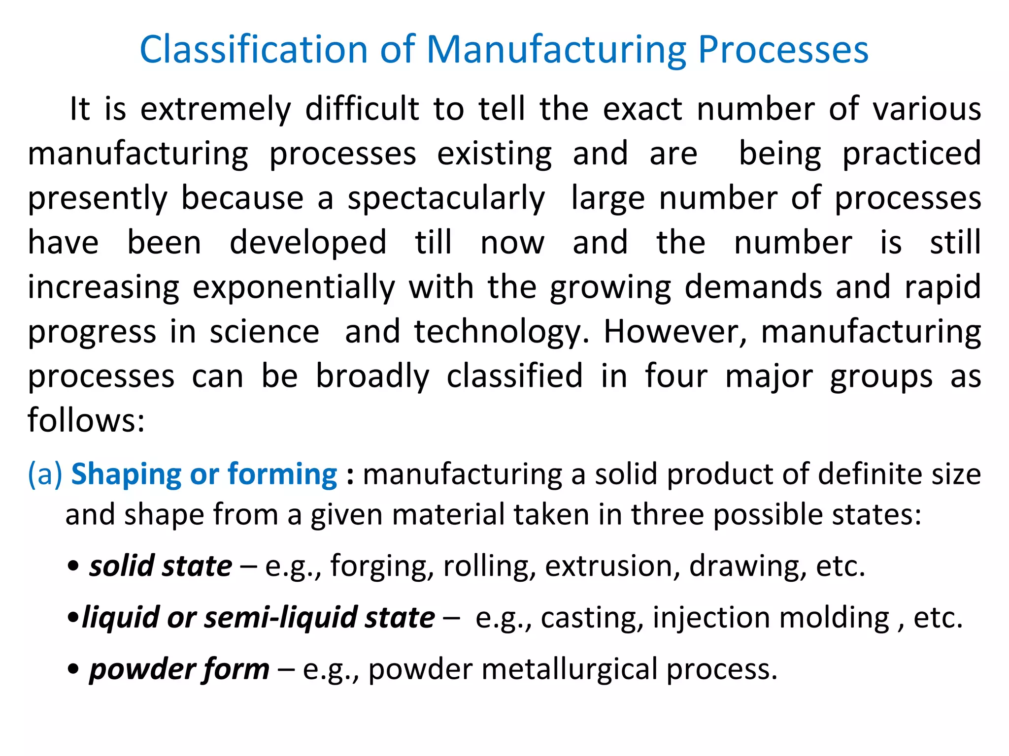 Chapter 1 introduction to casting process | PPTX
