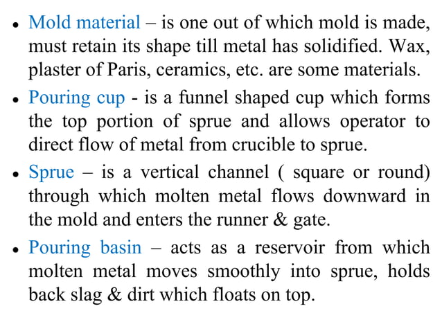 Chapter 1 introduction to casting process | PPTX | Manufacturing Industry | Industries