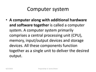 Introduction to Computer By Sulav Acharya | PPT
