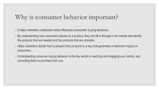 Chapter 1 Introduction to Consumer Behaviour | PPTX