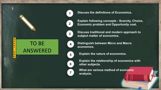 Introduction to economics | PPTX
