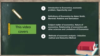 Introduction to economics | PPTX