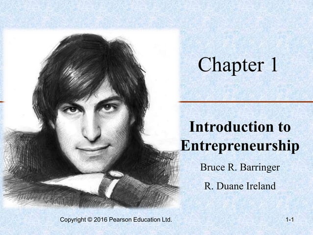 Chapter 1 Introduction to Entrepreneurship.ppt | Startups | Business