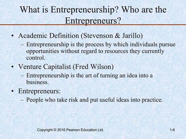 Chapter 1 Introduction to Entrepreneurship.ppt | Startups | Business
