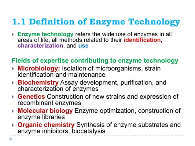 Chapter 1 Introduction to Enzyme Technology.pptx