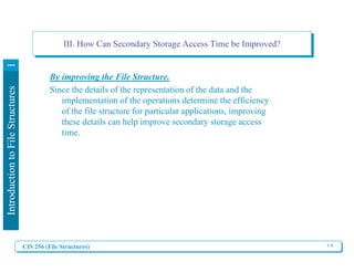 Chapter 1_ Introduction to File Structures.pdf | Databases | Computer Software and Applications