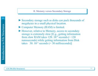 Chapter 1_ Introduction to File Structures.pdf | Databases | Computer Software and Applications