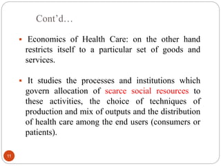 Chapter 1 Introduction to Health Economics.pptx