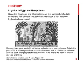Chapter 1 introduction to hydraulics structures history... | PDF