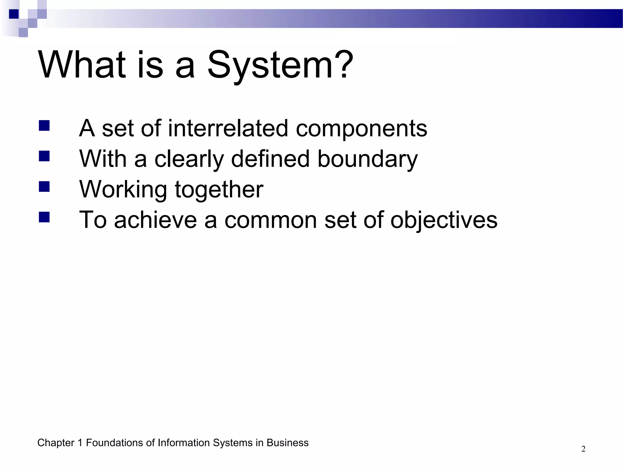 Chapter 1 introduction to information system | PPT