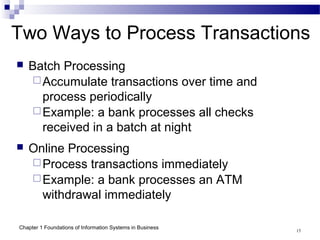 Chapter 1 introduction to information system | PPT
