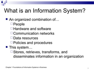 Chapter 1 introduction to information system | PPT