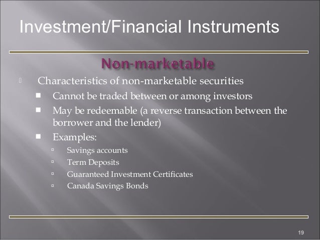 Chapter 1 introduction to investment