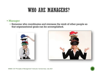 Chapter 1 introduction to management & organization | PPT