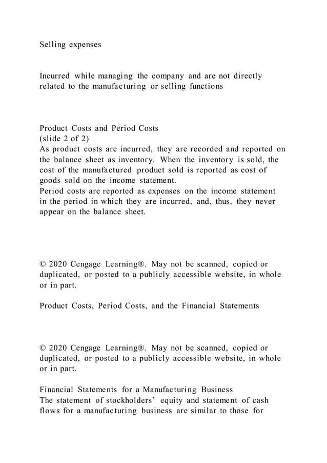 Chapter 1Introduction to Managerial AccountingDifferen | DOCX