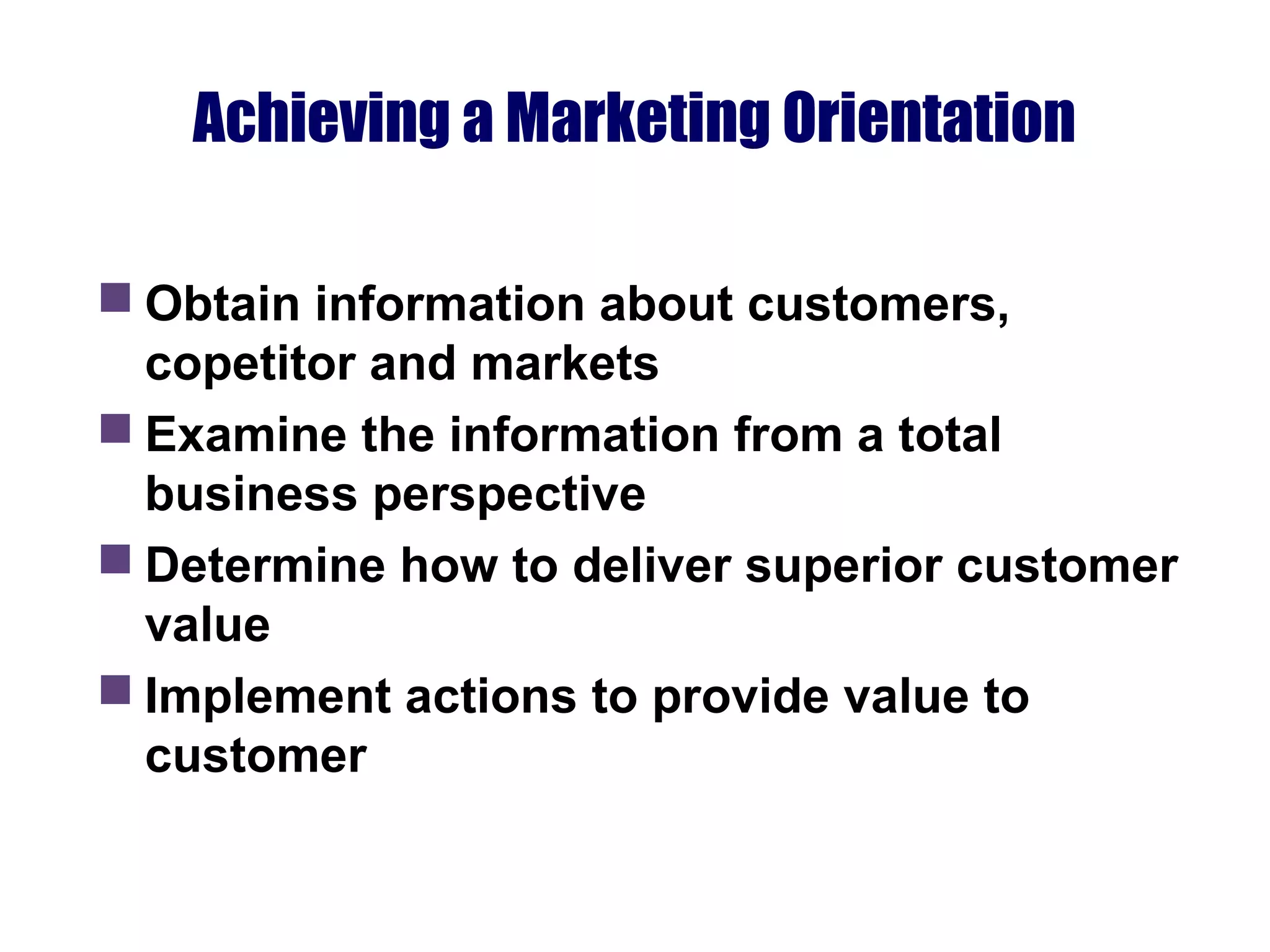Chapter 1 introduction to marketing present | PPT