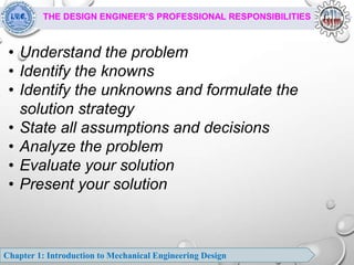 Chapter 1 Introduction to Mechanical Engineering Design.pptx