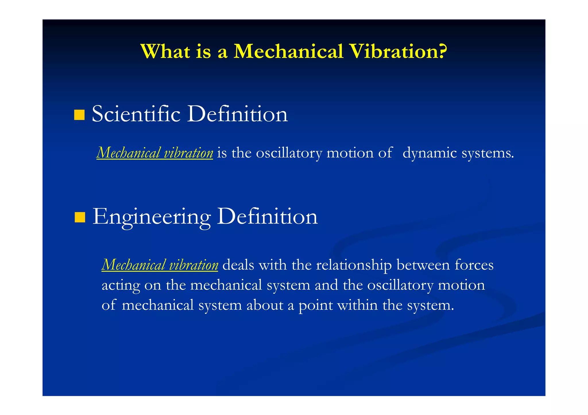 Chapter 1 introduction to mechanical vibration | PDF