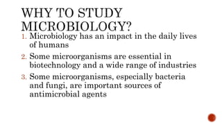 Chapter 1 Introduction to Microbiology | PPTX