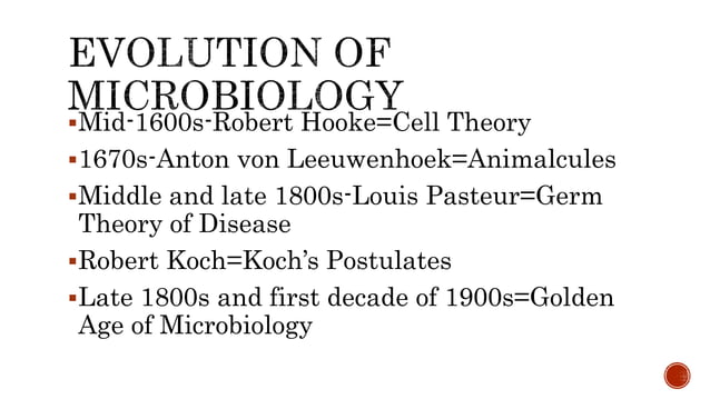 Chapter 1 Introduction To Microbiology Ppt