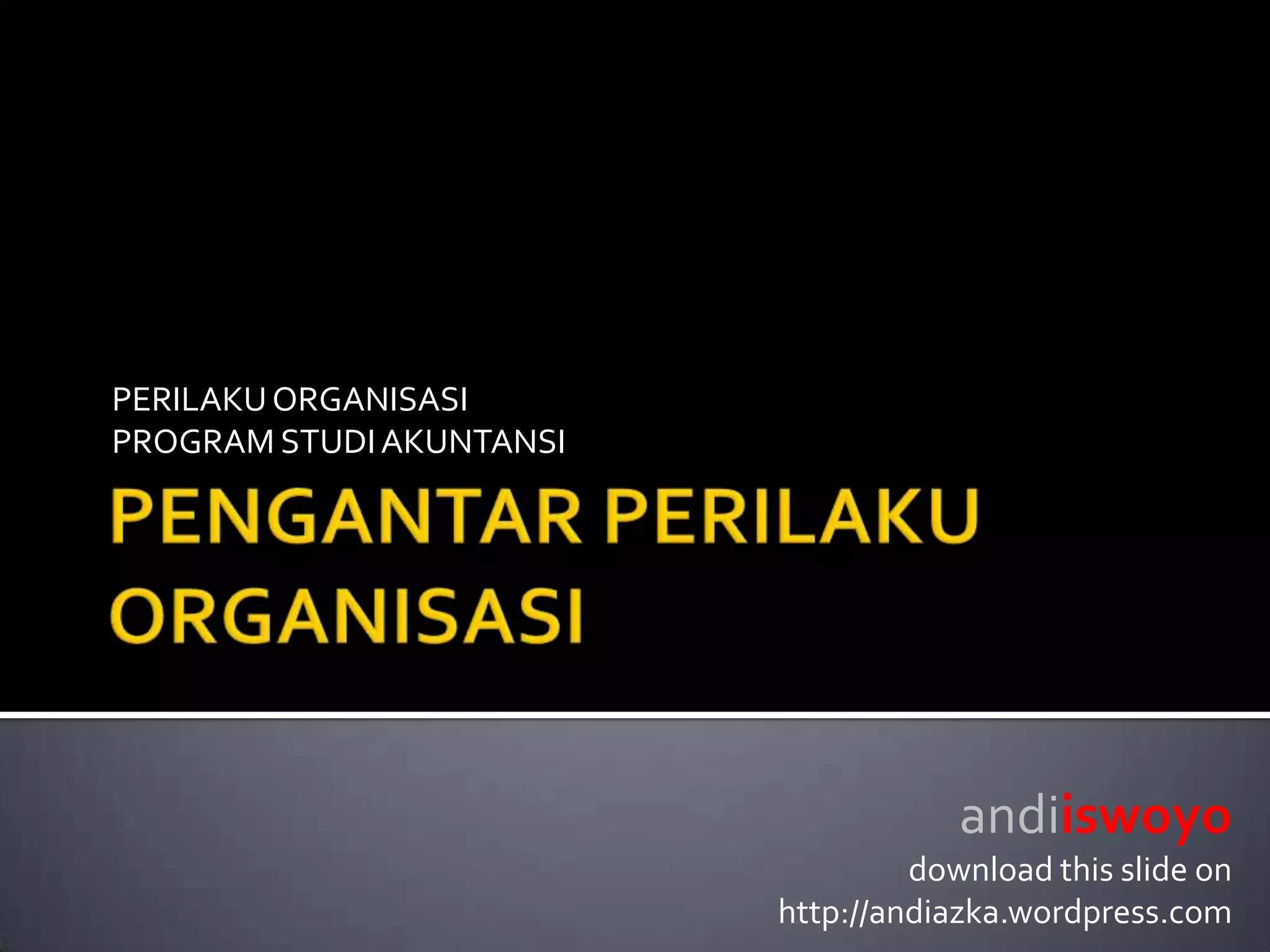 Chapter 1 introduction to ob | PPTX