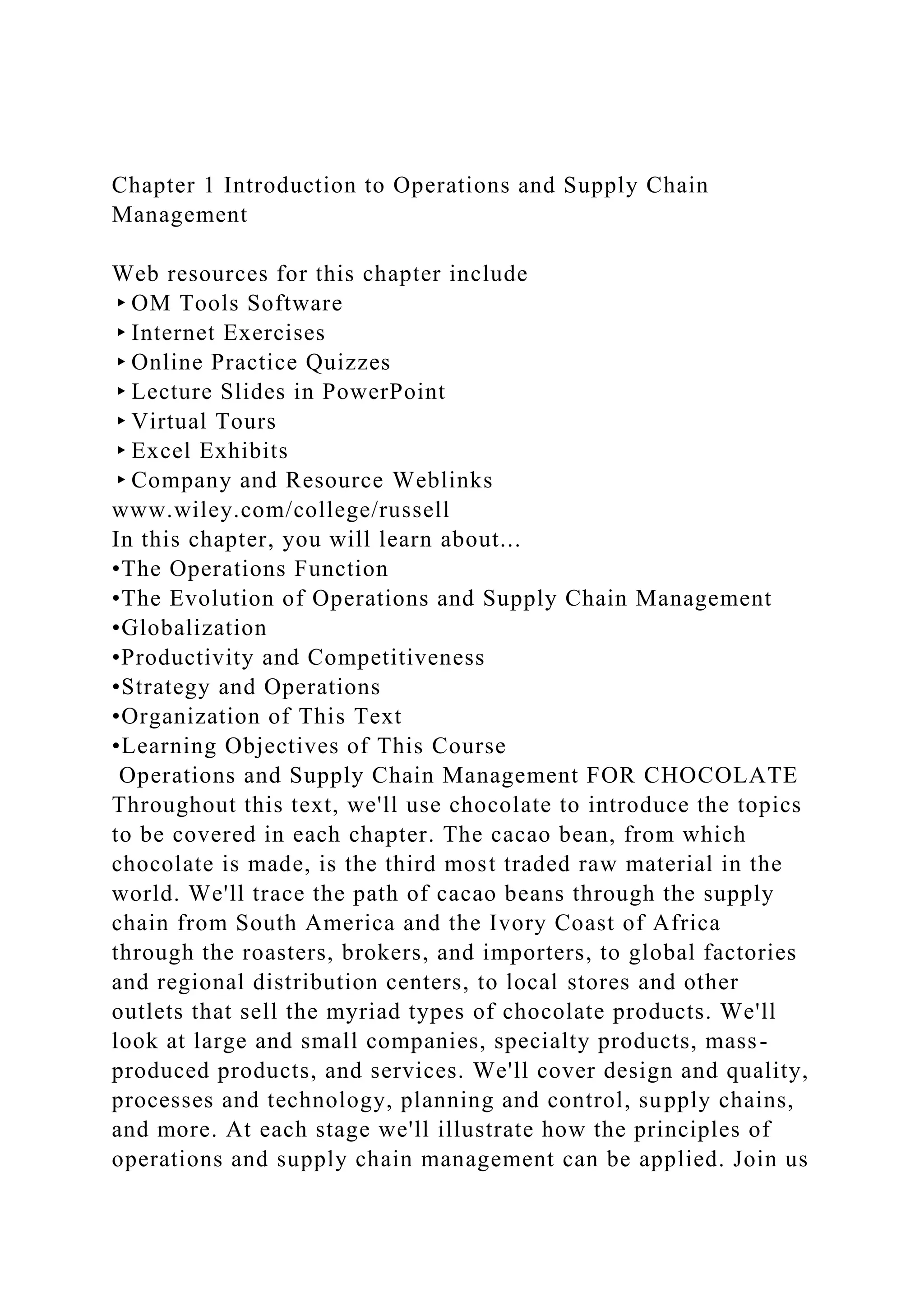 Chapter 1 Introduction to Operations and Supply Chain Management.docx