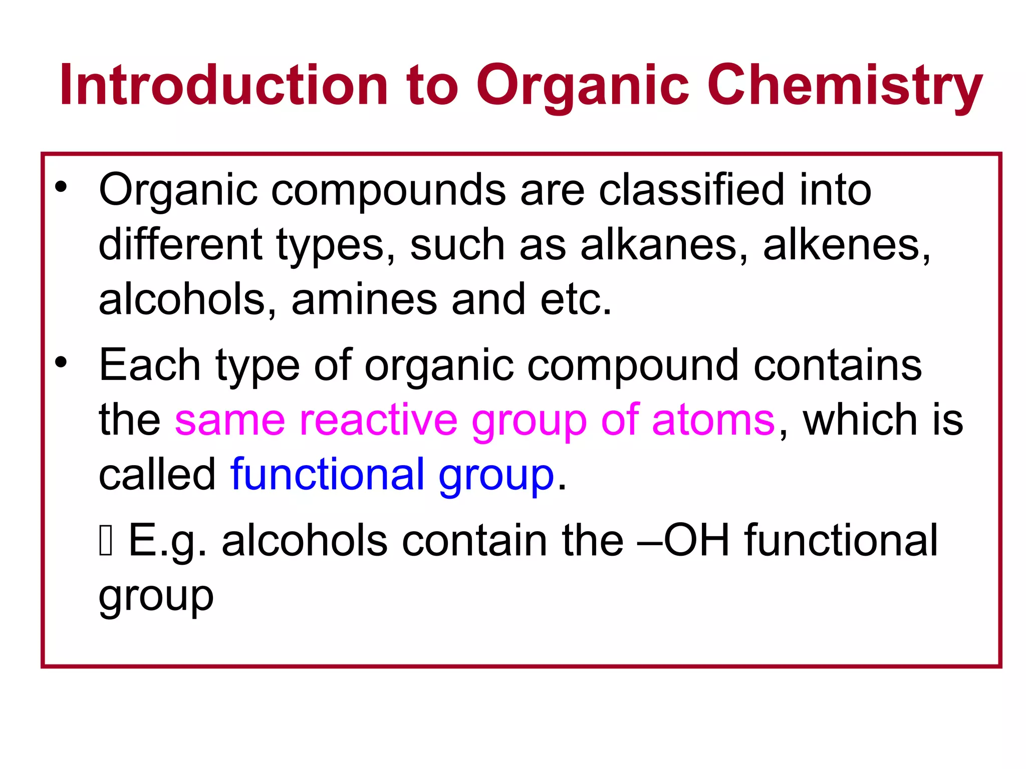 Chapter 1 introduction to organic chemistry | PPT