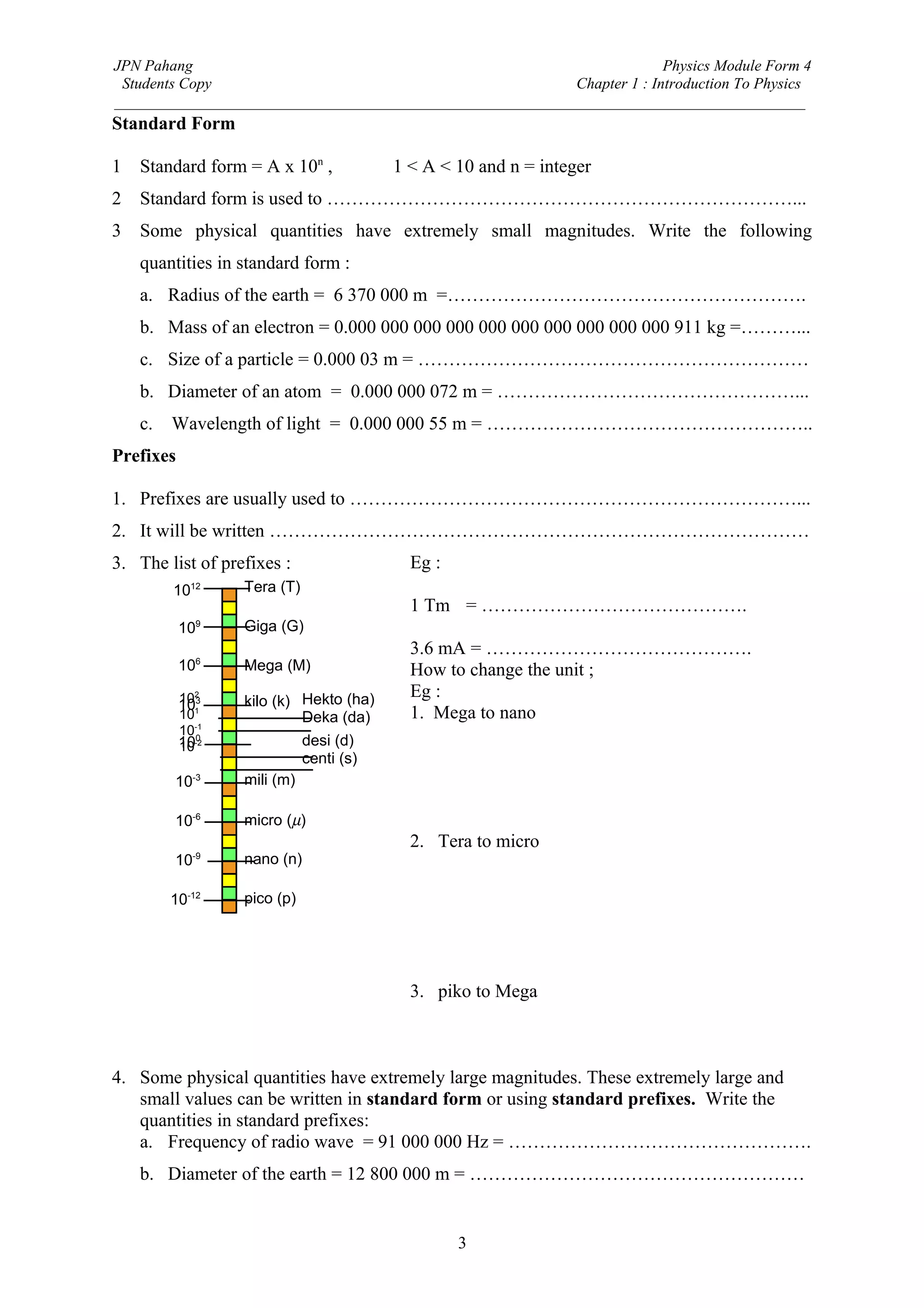 Chapter 1 introduction to physics student copy | PDF