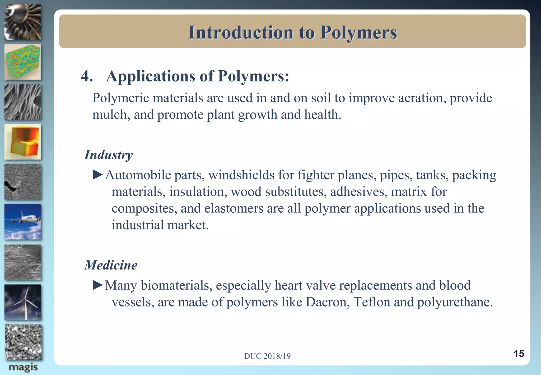 Chapter 1 introduction to polymers | PPT